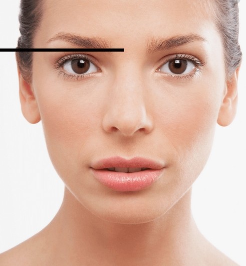 What does the word glabella mean?