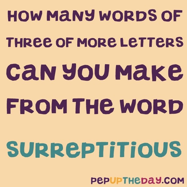 BRAIN GYM: How many words of three or more letters can you make from ...